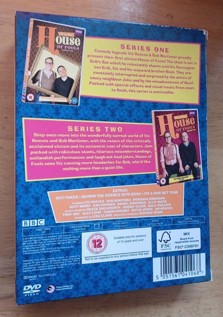 VIC AND BOB'S HOUSE OF FOOLS series 1 and 2. Complete. region 2 uk DVD ...