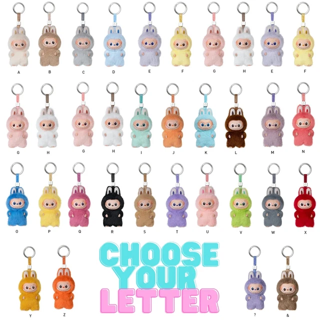 LABUBU V4 PIN for Love A-M N-Z Popmart Authentic CHOOSE YOUR LETTER £34 ...