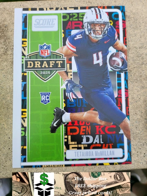 PANINI TETAIROA MCMILLAN 2025 Score NFL Draft Oversized Promo Card $41.50 - PicClick CA