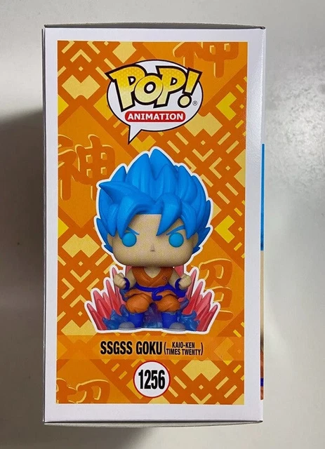 🇨🇦 SSGSS GOKU Kaioken Dragon Ball z Anime Funko Pop 1256 + Protector ...