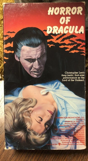 HORROR OF DRACULA Christopher Lee VHS Movie Tape Works Fine LQQK $9.95 ...