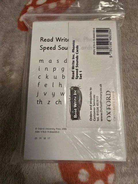 ***READ WRITE INC. Phonics: Set 1 Speed Sound Cards - VGC*** £8.98 ...