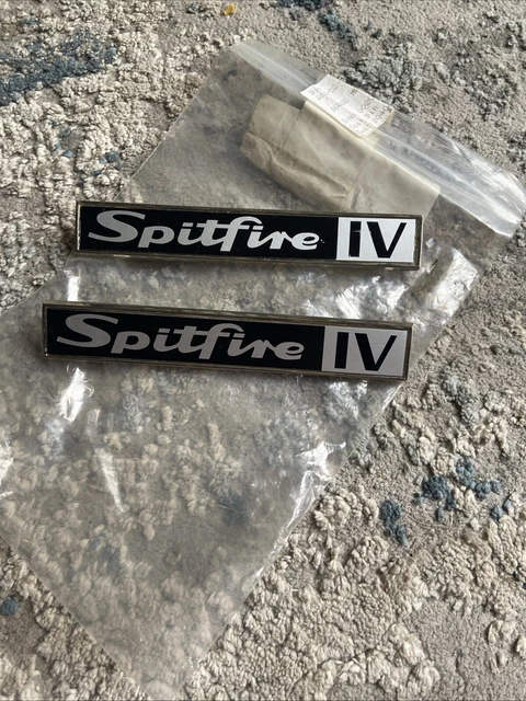 TRIUMPH SPITFIRE MK1V Rear Wing Badges £16.31 - PicClick UK