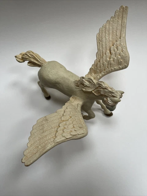 PAPO FAIRY PEGASUS Winged Mythical Horse Figure 2007 Toy Fantasy White ...