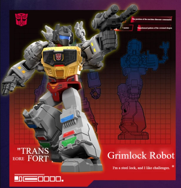 BLOKEES TRANSFORMERS GALAXY Version 2nd Grimlock Robot Model Kit ...