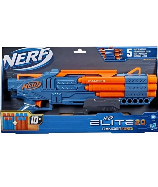 NERF ELITE 2.0 Ranger PD-5 Blaster 5-Barrel Blasting 10 Nerf Elite ...