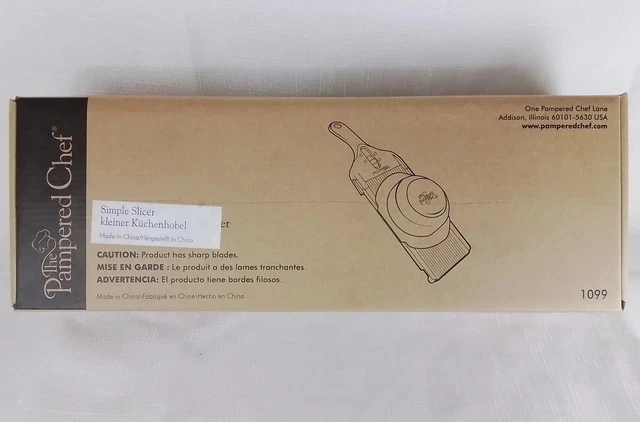 PAMPERED CHEF SIMPLE Slicer 1099 - Adjustable Kitchen Slicing Tool ...