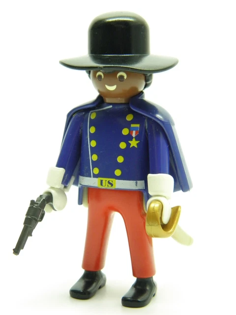 PLAYMOBIL CUSTOM WESTERN Civil War FarWest Cowboy Yankee Union Army ...