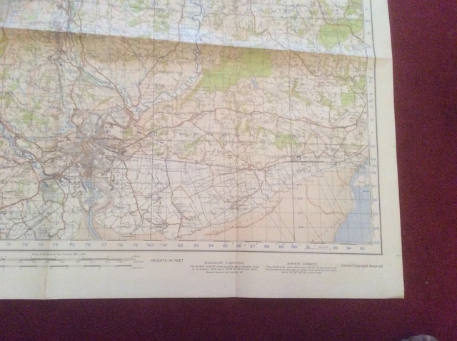 ORIGINAL WW2 1940 British Army Map of Newport Wales Sheet 102 – Home ...