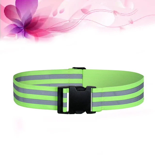 EXERCISE BELT ELASTIC Reflective Waistband Running Safety for £7.98 ...