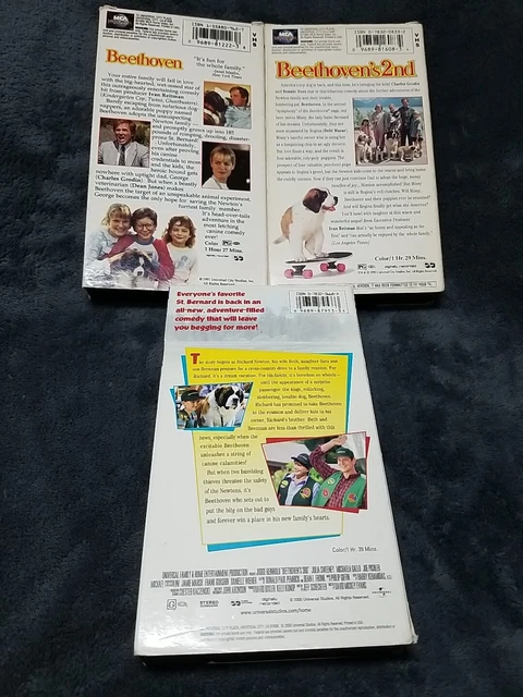 BEETHOVEN MOVIE TRILOGY 3 VHS Lot [1 2 3] - Family & Kids Movies ...