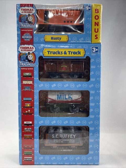 TRACKMASTER RAILWAY SYSTEM Thomas & Friends “Trucks & Track” with Bonus ...
