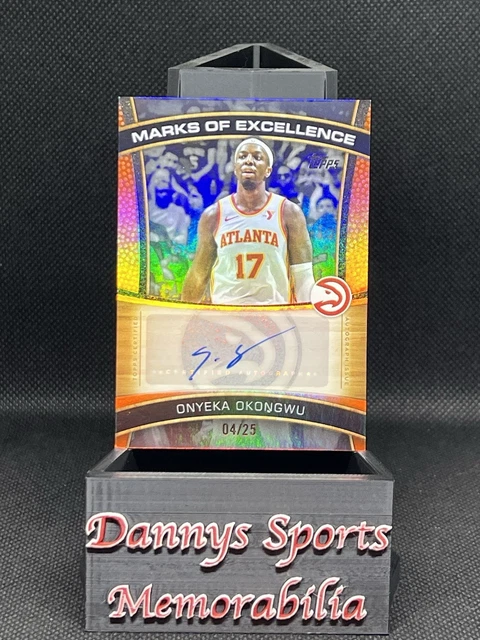 🔥 ONYEKA OKONGWU 2025-26 Topps Marks of Excellence Orange Auto /25 ...