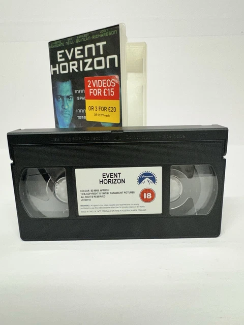 EVENT HORIZON HORROR Sci-Fi Vintage VHS 1997 Uk PAL Paramount Laurence ...