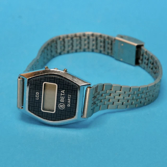 BETA LC-43 RETRO Digital Quartz Watch Incredibly Thin For Era! Rare ...