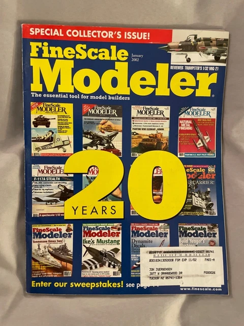 FINE SCALE MODELER Magazine January 2002, Vol 20, Issue 1 £3.73 ...