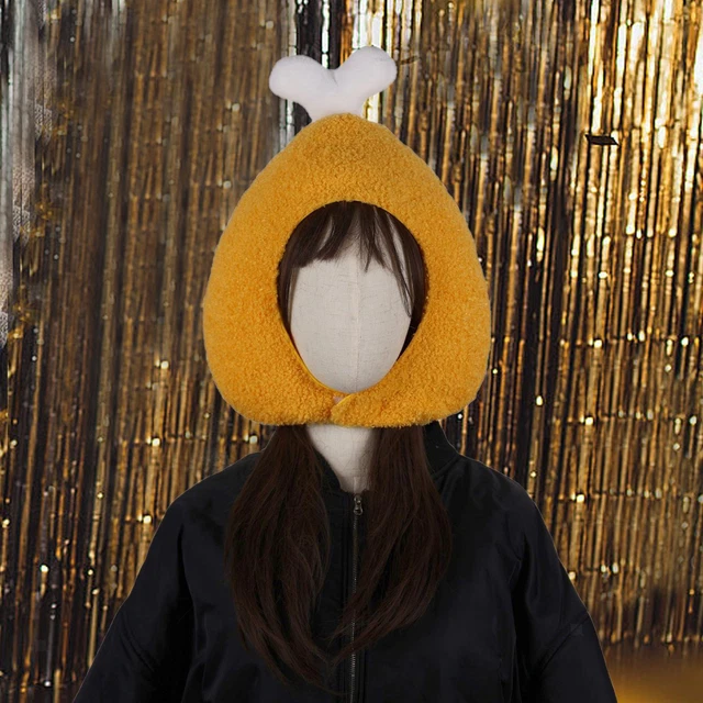 CHICKEN LEG HAT Funny Hat Food Shaped Hat for Fancy Dress Halloween ...