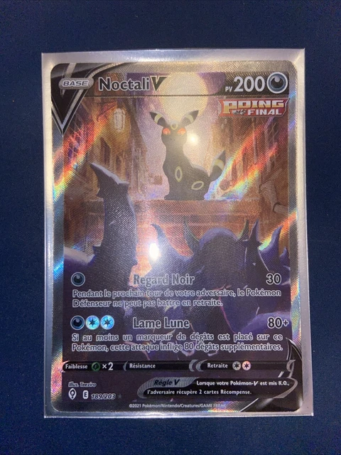 CARTE POKÉMON NOCTALI V 189/203 ALTERNATIVE - Evolution Céleste - EB07 ...