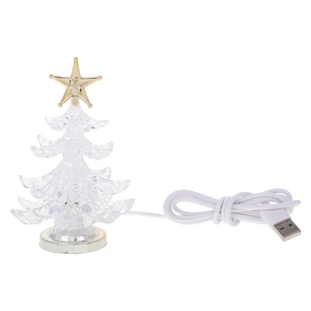 2 COUNT NIGHT Light Tabletop Christmas Tree Xmas Decorations Lamp £13. ...