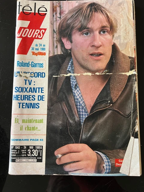 TÉLÉ 7 JOURS 24/05/1980: G. Depardieu/ Maurice Béjart/ Michel Galabru/ E. Badint EUR 6,00 ...