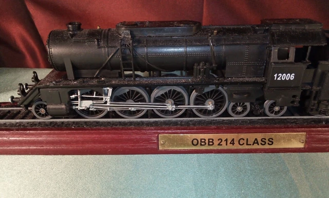 LOCOMOTIVE REPLICA STEAM Train by Atlas Edition, Model "OBB 214 CLASS ...