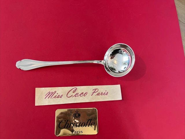 LOUCHE POMPADOUR 28CM Christofle France Metal Argenté Très Bel État ...