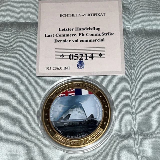 CONCORDE LAST COMMERCIAL Flight The Queen Of Aviation Coin By Windsor ...