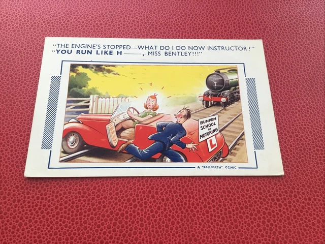 CLASSIC BAMFORTH * Comic Seaside Humour Postcard *** Lot 9 £0.99 ...