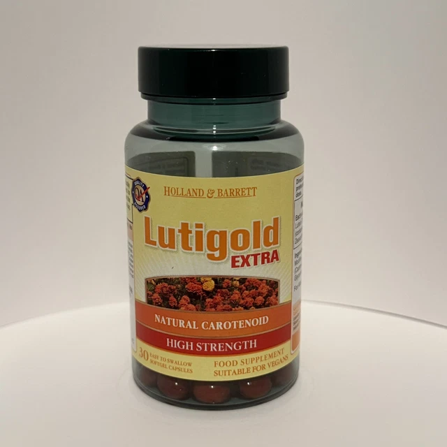 H&B LUTIGOLD EXTRA High Strength 20mg 30 Capsules Natural Carotenoid ...