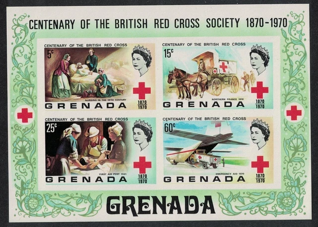 BRITISH RED CROSS MS Imperforated RARR Grenada 1970 MNH SG#MS427 $154. ...
