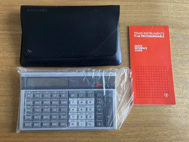TEXAS INSTRUMENTS TI-66 Programmable Calculator Fully Working With Case ...