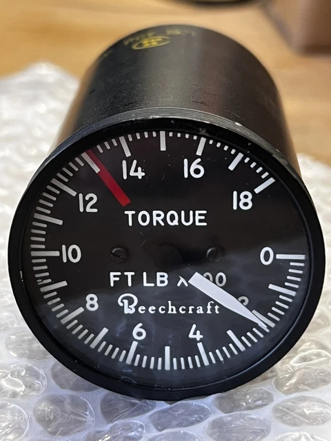 BEECHCRAFT TORQUE PRESSURE Indicator 91-380012-3 U.S. Gauge SR-2AG $150 ...