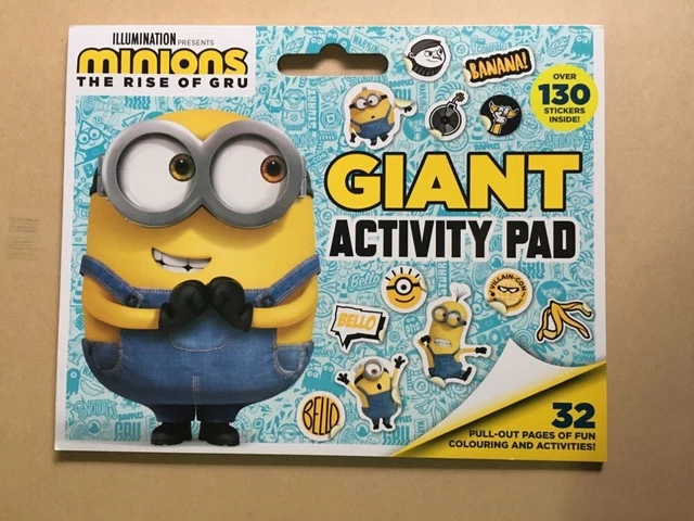 ~MINIONS THE RISE of Gru ~ Giant Activity Pad ~ Stickers ~ Bob Stuart ...