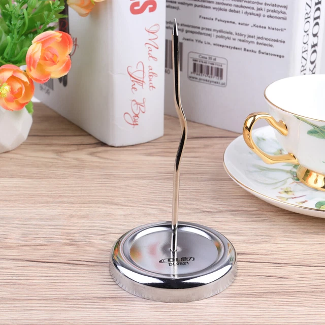 3 PCS RECEIPT Spike Stick Desk Straight Rod Kickstand Thick Holder ...