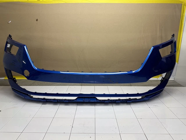 SKODA KAMIQ FRONT Bumper 2019 Onward P/N 658807221 Genuine Blue Colour ...