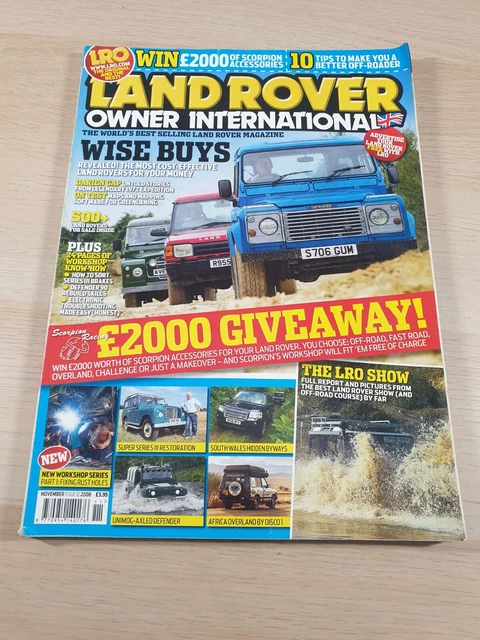 LAND ROVER OWNER International Magazine November 2008 Issue 12 Series ...