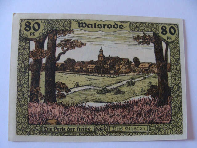 NOTGELD - WALSRODE in der Lüneburger Heide 80 Pfennig 1921 - I- EUR 4 ...