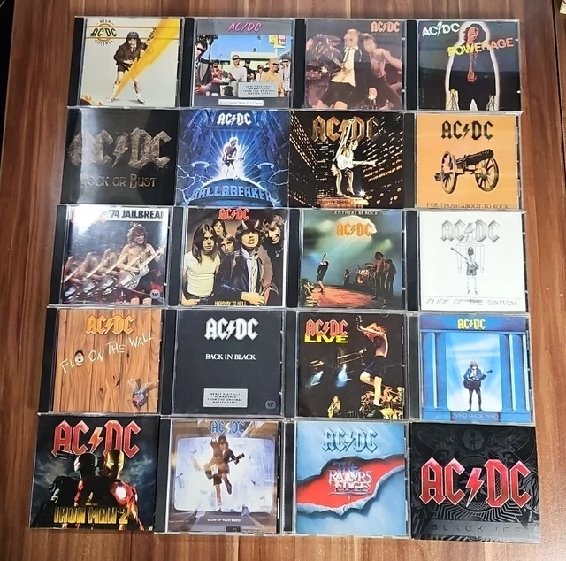 AC/DC - 20 CD Alben Sammlung - Who Made Who + Back in Black + Fly On ...