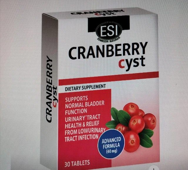 CRANBERRY CYST 30 Tablets - Natural Urinary Tract Health Support £27.17 ...