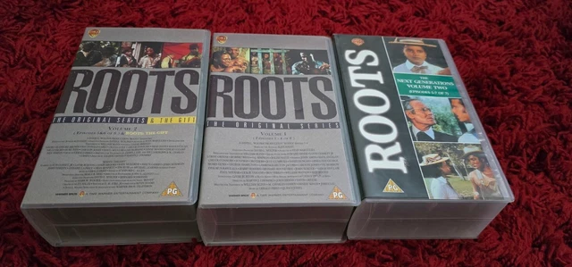 ROOTS THE ORIGINAL Series X2 Double Vhs & The Next Generation Double ...