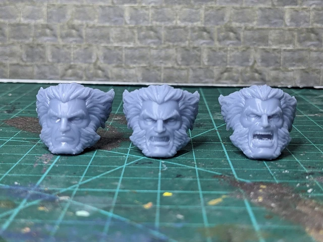 WOLVERINE LOGAN PACK Custom Heads For Marvel Legends Action Figures EUR ...