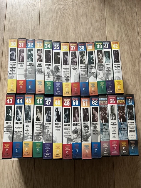 BOXERS A MARSHALL Cavendish Collection - Vols. 30-51 On VHS Tape £29.99 ...