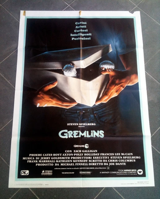 GREMLINS MANIFESTO POSTER Joe Dante Fantasy Horror Mogwai Scatola Box ...