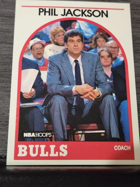 CARTE COACH RECRUE PHIL JACKSON 1989 NBA HOOPS Basketball Card Chicago ...