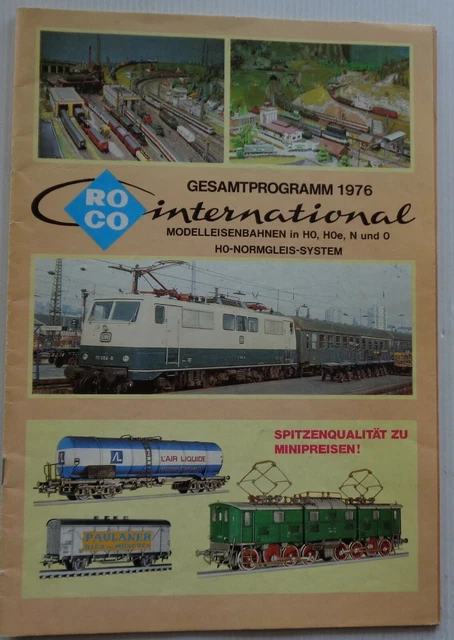 ROCO RAILWAY CATALOG Ech Ho/O/Hoe/N Train/Car/Rail Excellent Condition ...