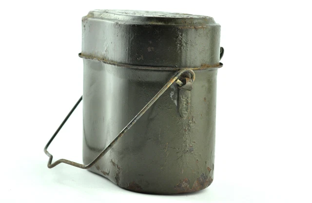 WWII 2 MILITARY German Wehrmacht Army Mess Tin AWC Marked Battlefield ...