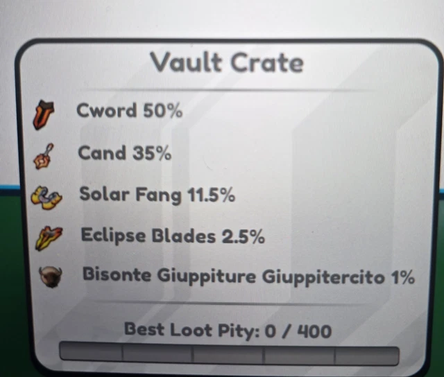 BRAINROT EVOLUTION ROBLOX 50 Vault Crate Kiste Bisonte Giuppiture ...