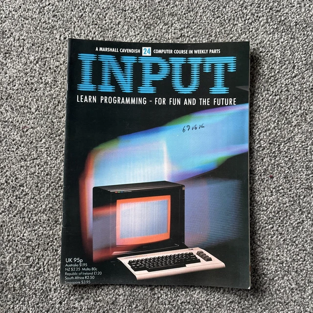 INPUT MAGAZINE MARSHALL Cavendish Issue No. 24 1984 Computer ...