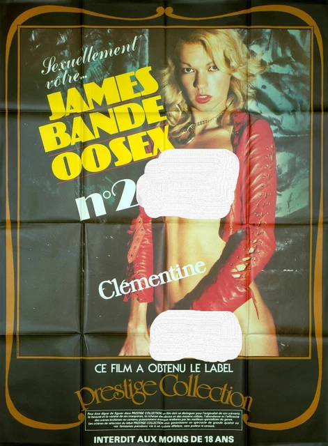 AFFICHE ANCIENNE CINÉMA érotique 120x160cms Brigitte lahaie - James Bande 00sex EUR 19,90 ...