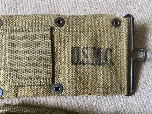 WW2 USMC MARINE US M1 Garand Cartridge Belt Boyt 1942 Original EUR 334 ...